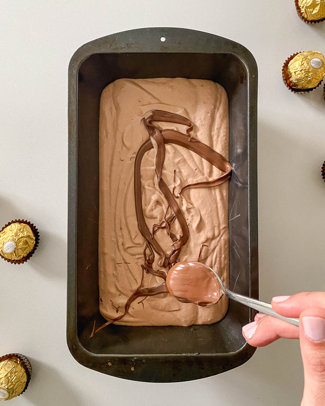Easy Nutella Ice Cream (with Nutella swirl) - Sweet Fix Baker