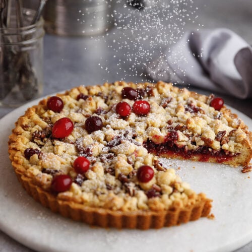 Easy Cranberry Tart Recipe - Sweet Fix Baker