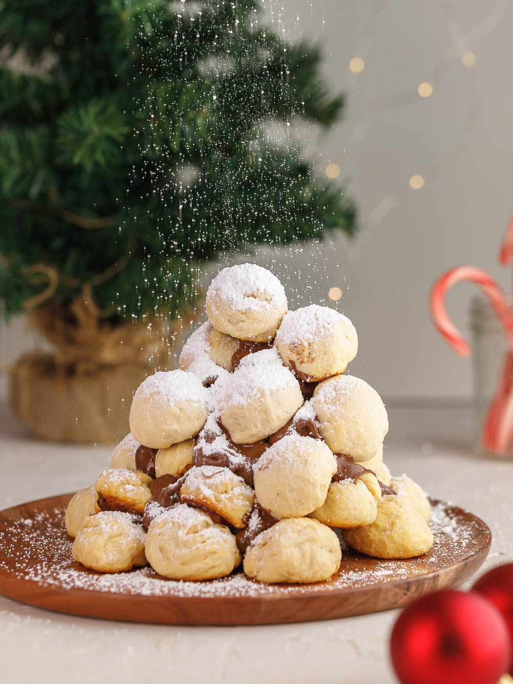 Crescent Roll Christmas Tree dessert - Sweet fix Baker