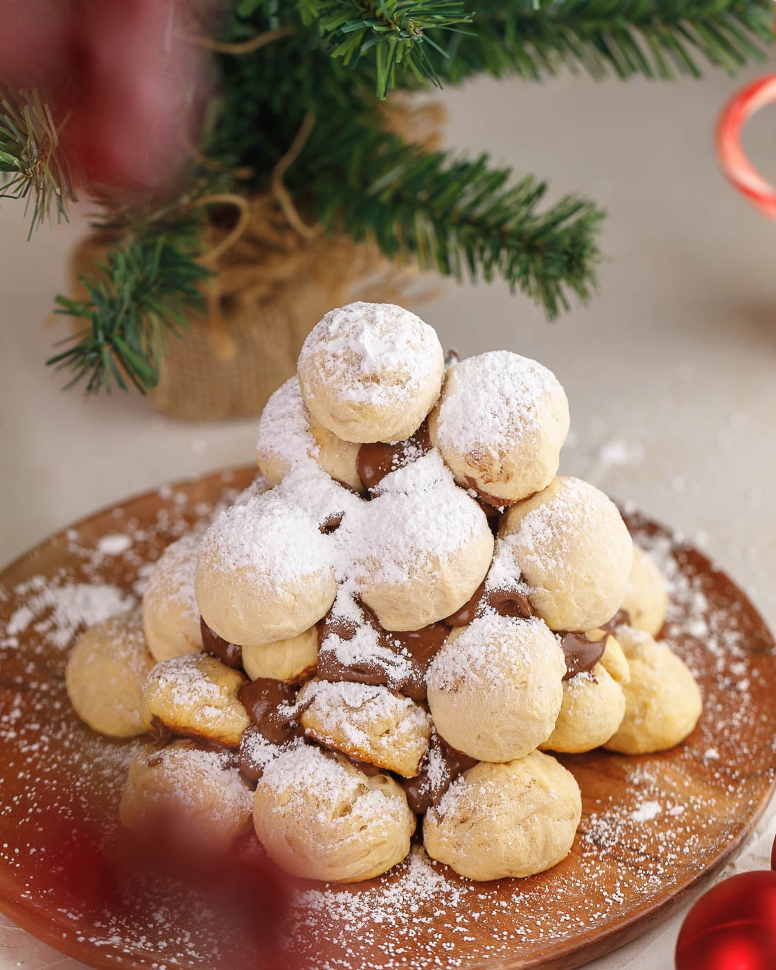 Crescent Roll Christmas Tree dessert - Sweet Fix Baker