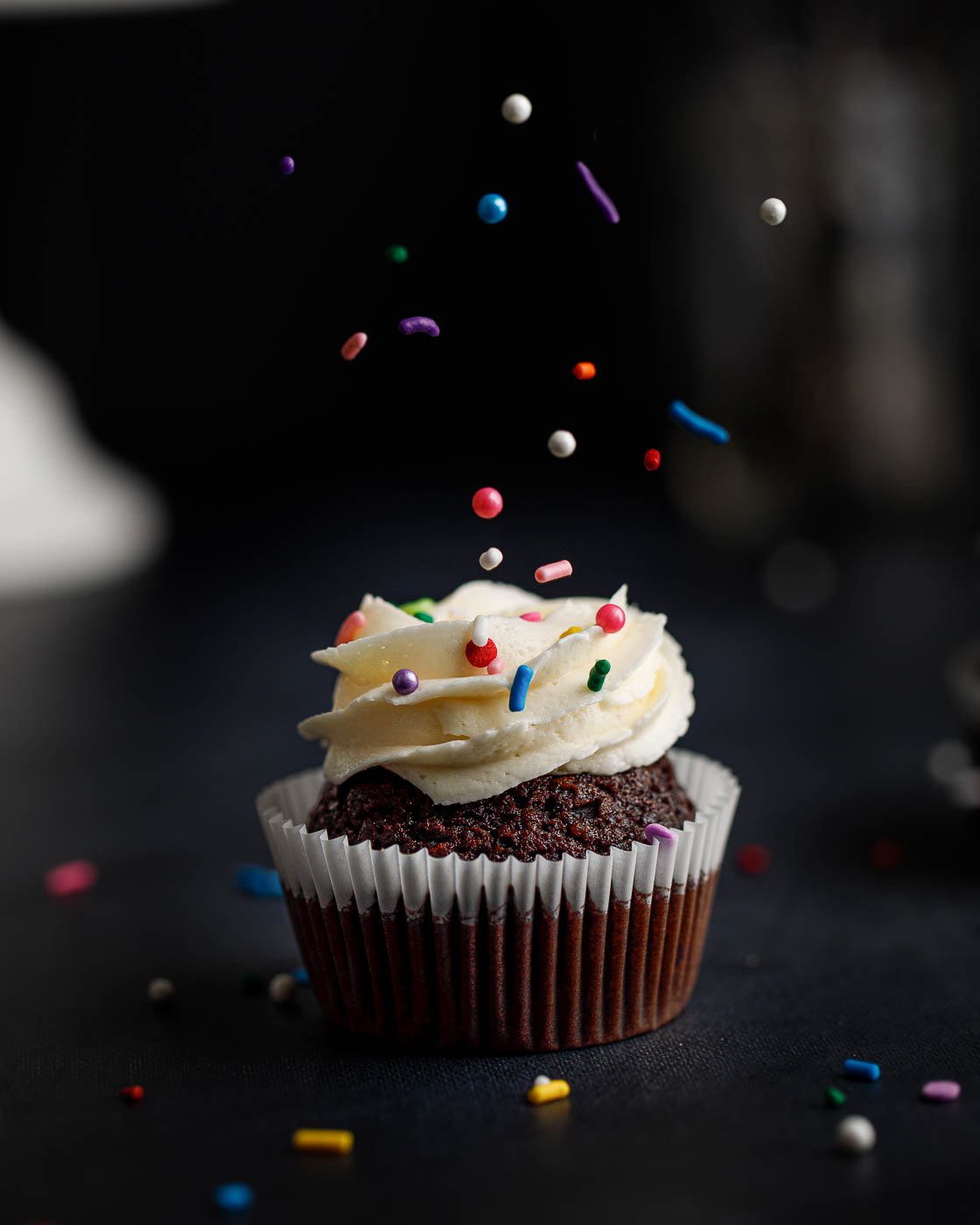Chocolate Cupcakes with Vanilla buttercream Frosting - Sweet Fix Baker