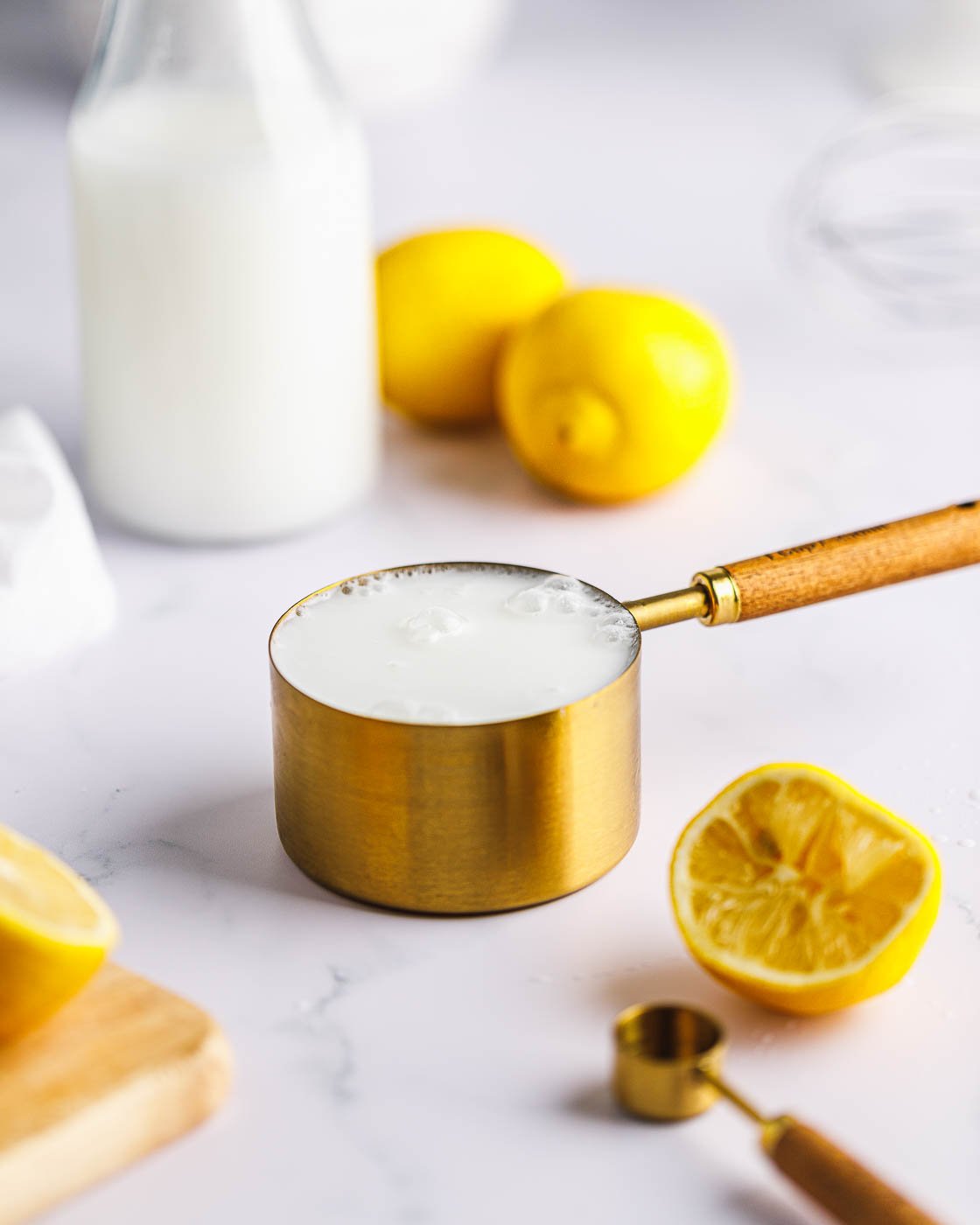Homemade Sour Milk or Buttermilk with Lemon juice - Sweet Fix Baker