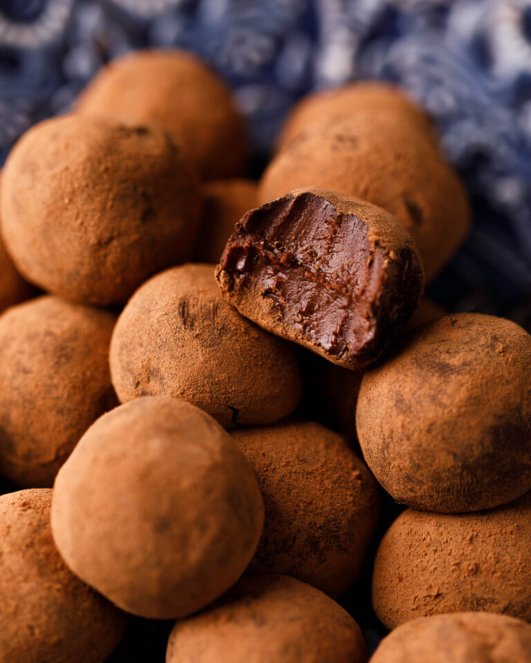Easy Homemade Dark Chocolate Rum Truffles Recipe - Sweet Fix Baker