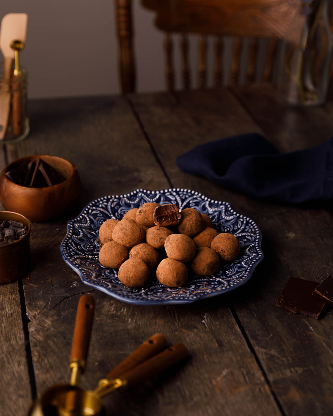 Easy Homemade Dark Chocolate Rum Truffles Recipe - Sweet Fix Baker
