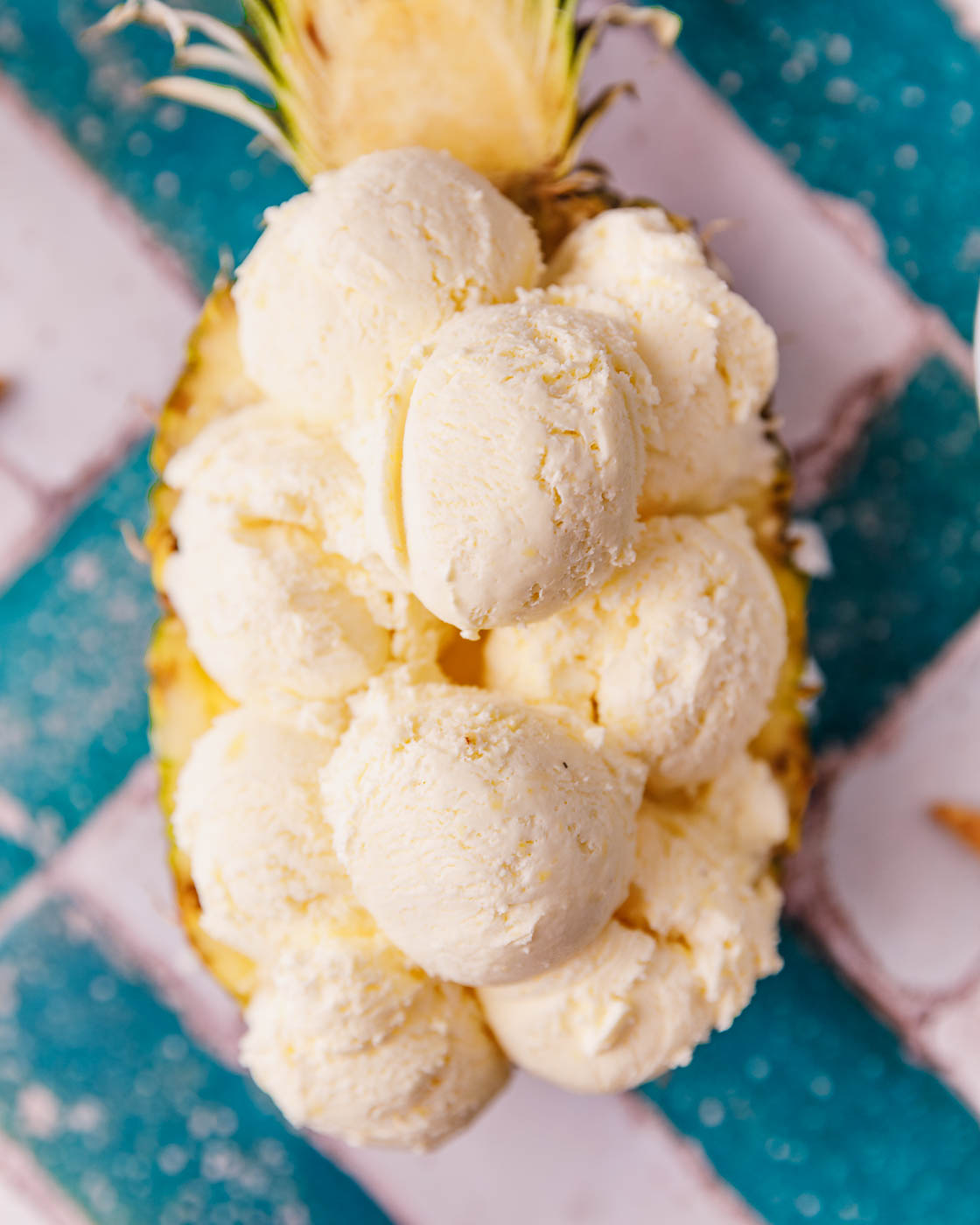 Homemade No-Churn Pineapple Ice Cream Recipe (4 ingredients)