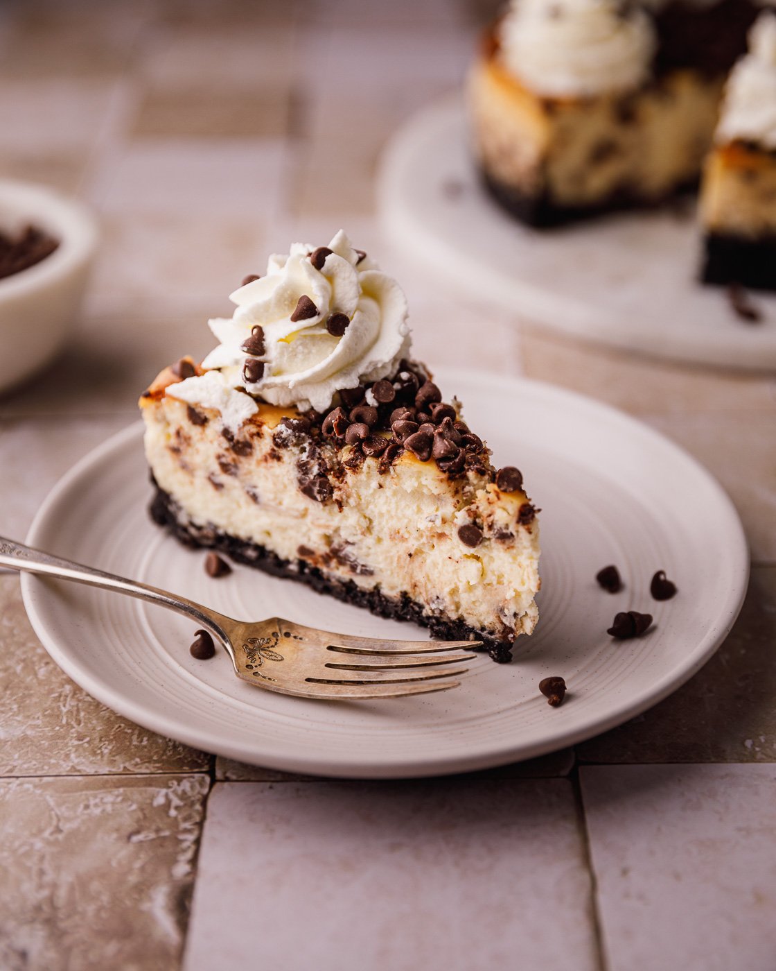 The best Chocolate Chip Cheesecake Recipe