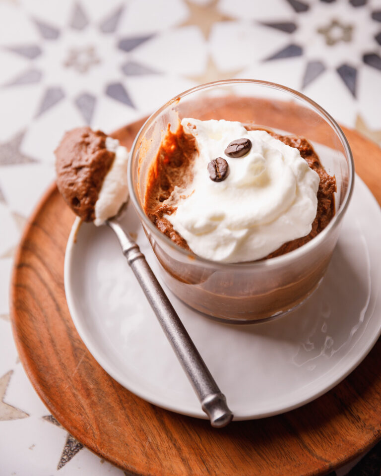 Easy Coffee Chocolate Mousse Recipe (no eggs needed!)