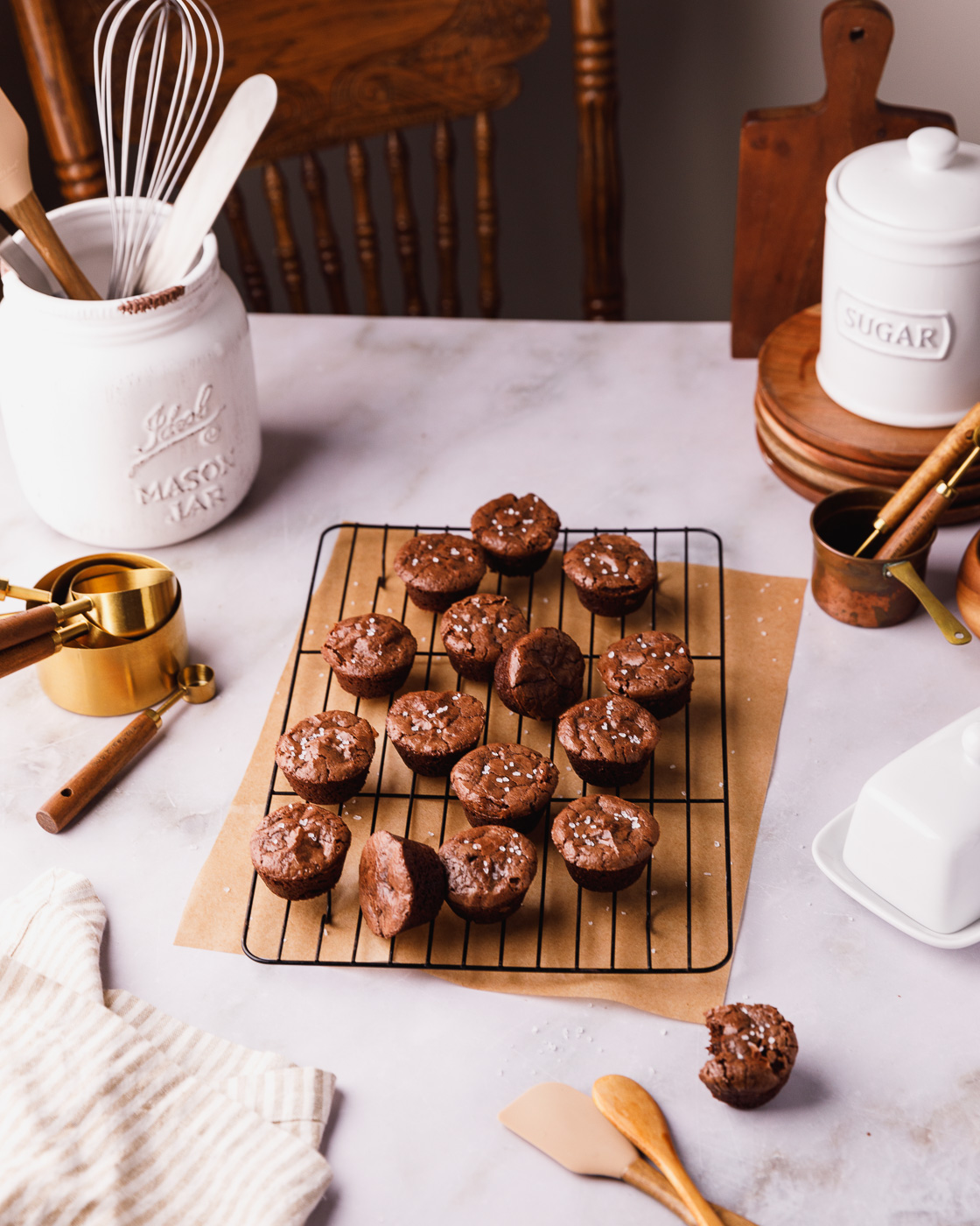 Simple and Fudgy Mini Brownie Bites Recipe