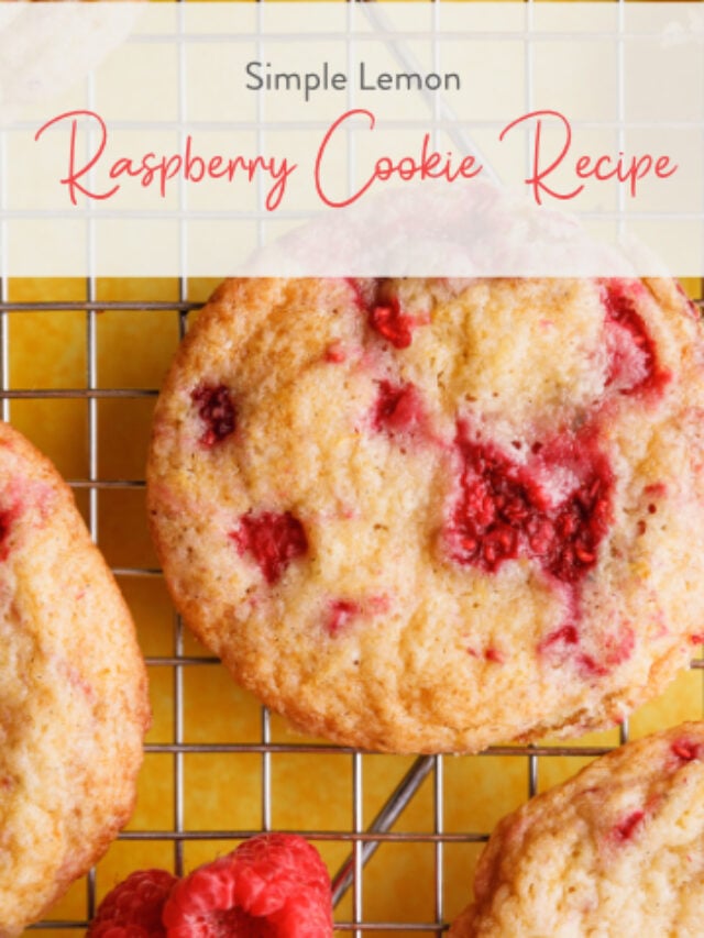 Simple Lemon Raspberry Cookie Recipe - Sweet Fix Baker