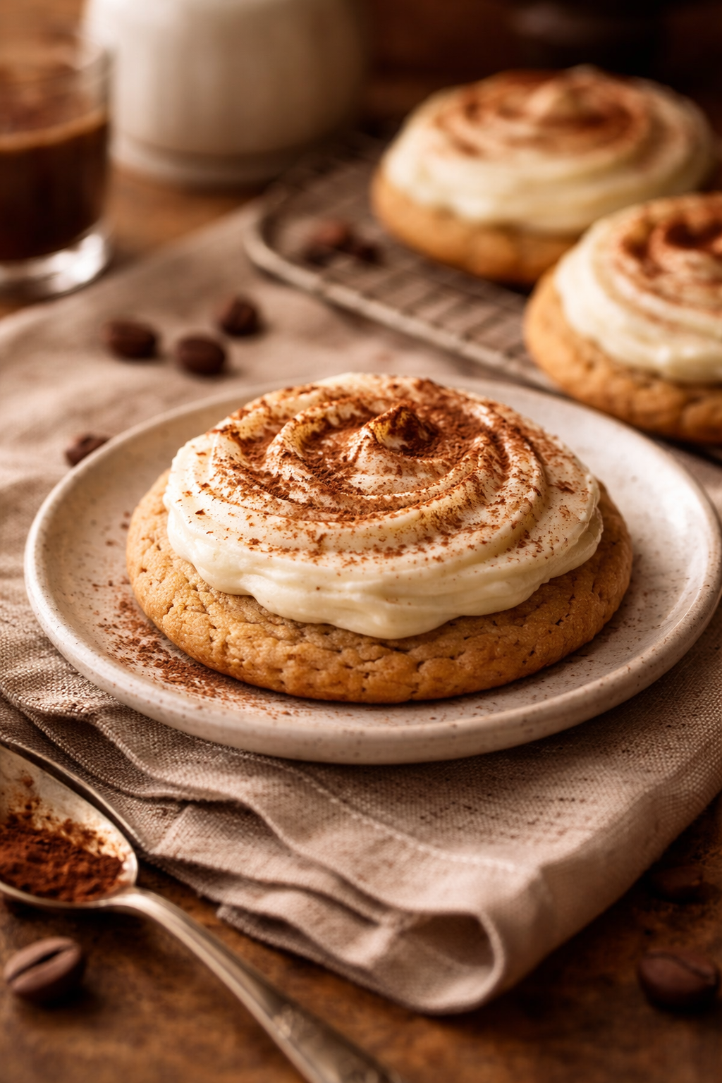 Easy Tiramisu Cookies with Mascarpone Frosting | Sweet Fix Baker